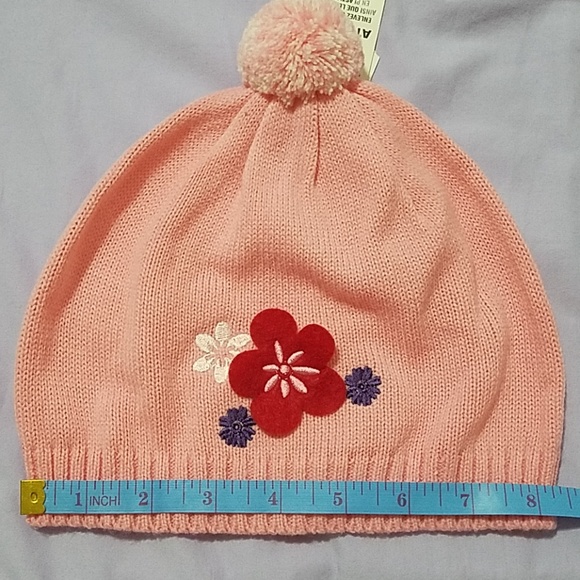Disney | Accessories | Disney Princess Pink Floral Pompom Hat | Poshmark